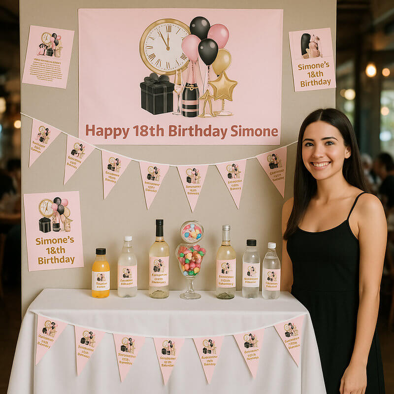 Personalised Party Decorations | Printed & Shipped to You! - Katie J ...