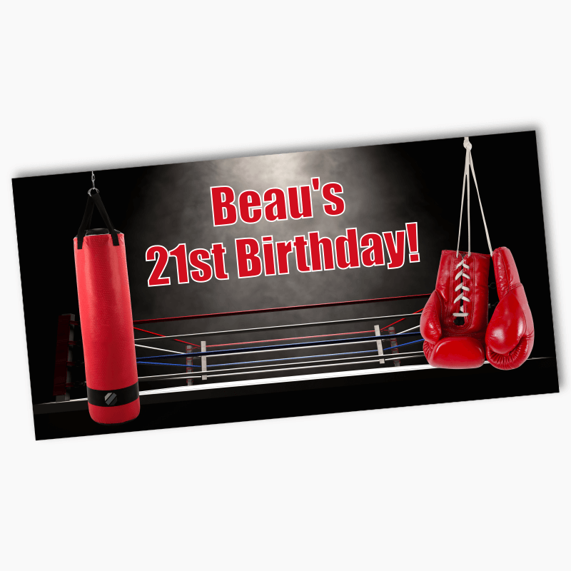 Personalised Boxing Birthday Party Decorations & Supplies - Katie J ...