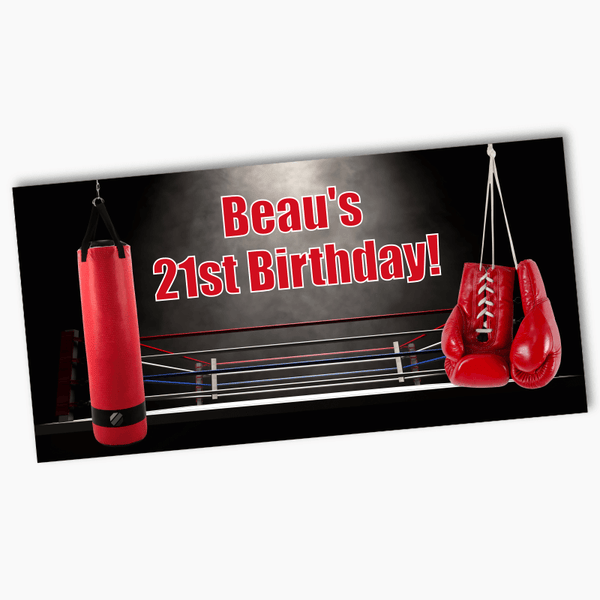 Personalised Boxing Birthday Party Decorations & Supplies - Katie J ...