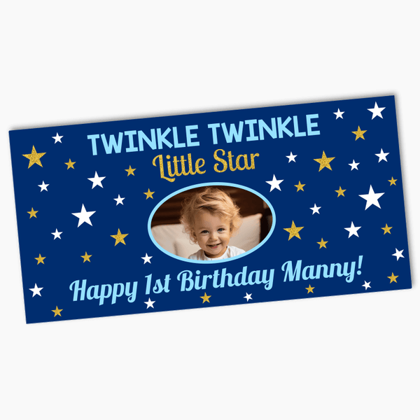 Custom Twinkle Twinkle Little Star Banners - With Photo! - Katie J ...