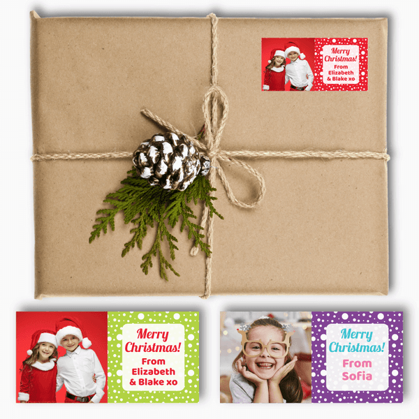 Fun Custom Christmas Gift Labels | Peel & Stick | Great Value - Katie J ...
