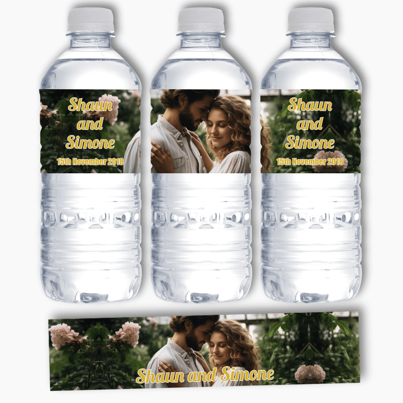 "Create Your Own" Wedding Water Labels | With Photo! - Katie J Design ...
