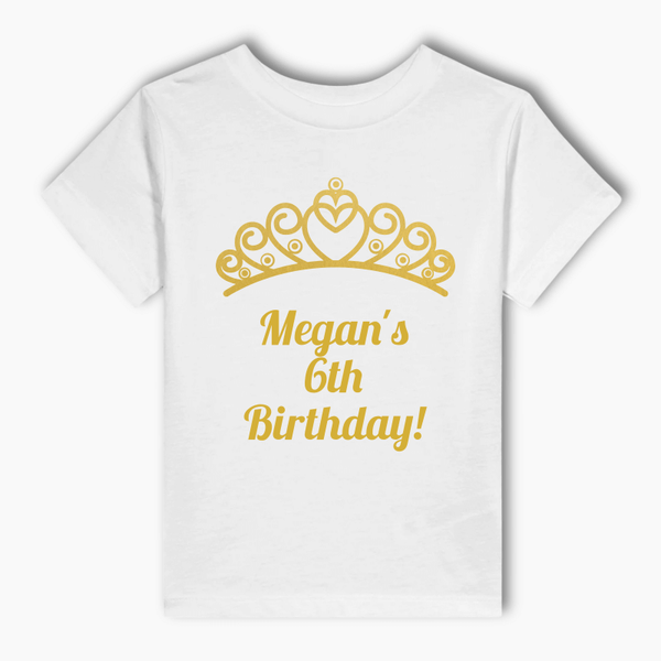 Beautiful "Princess Tiaras" Party Shirt - Custom Adults Tee - Katie J ...