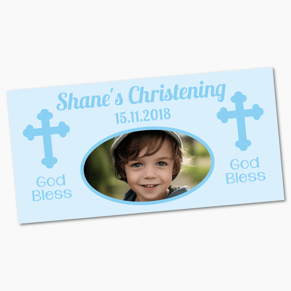 Custom Blue Cross Photo Banners - Perfect for Christenings! - Katie J ...