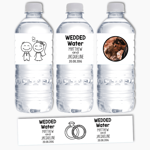 Custom Wedding Water Labels - Elevate Your Special Day! - Katie J ...
