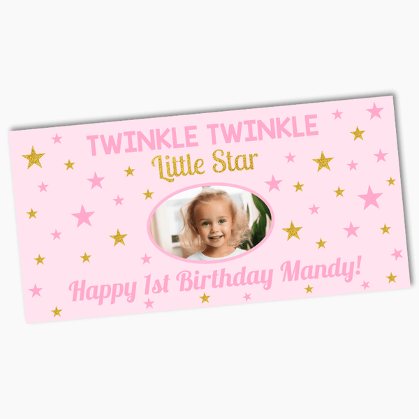 Custom Twinkle Twinkle Little Star Banners - With Photo! - Katie J ...