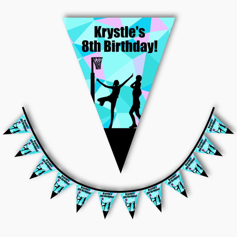 Netball Party Decorations & Supplies | Custom Printed! - Katie J Design ...