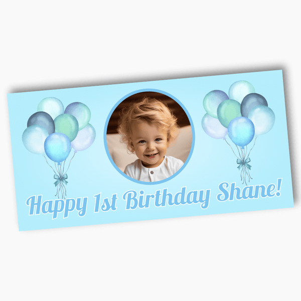 Sweet Custom 'Pastel Blue Balloons' Party Supplies & Favours - Katie J ...