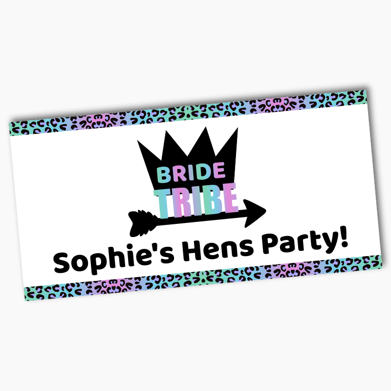 Gorgeous Custom Rainbow "Bride Tribe" Hens Party Supplies - Katie J ...