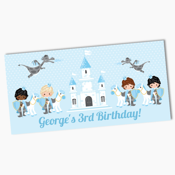 Adorable Blue Prince Banners | Custom Party Decor! - Katie J Design and ...