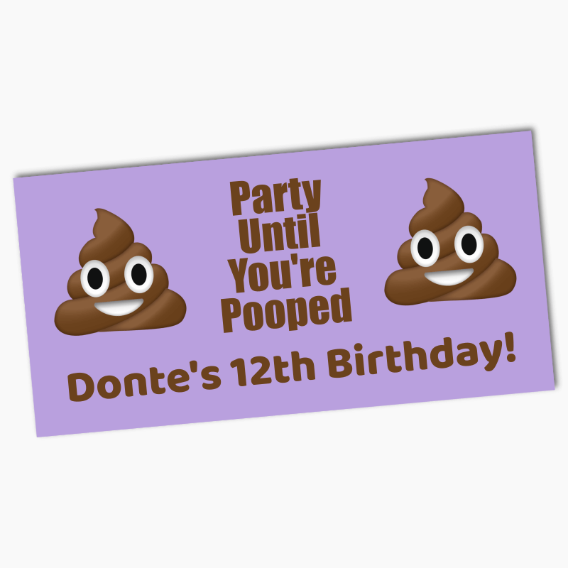 Awesome Custom "Poop Emoji" Party Supplies and Favours - Katie J Design ...