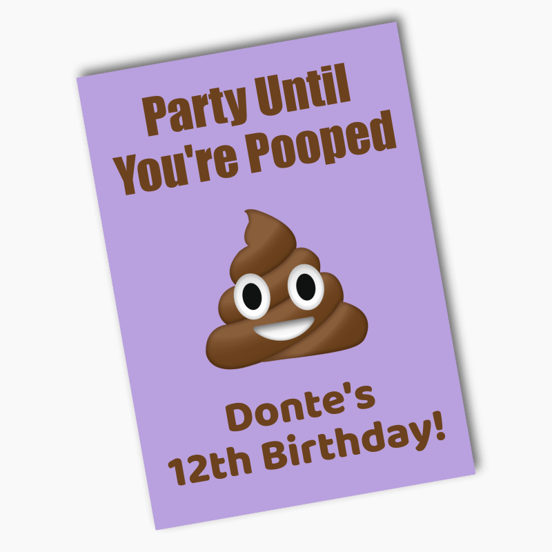 Awesome Custom "Poop Emoji" Party Supplies and Favours - Katie J Design ...