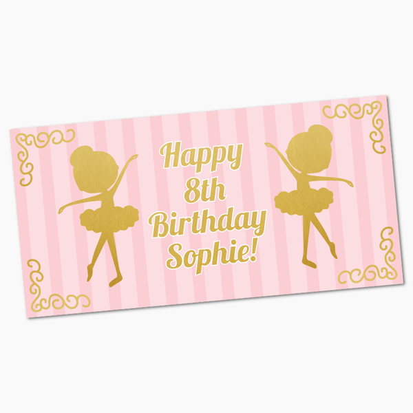 Gold Dancing Ballerinas | Custom Party Supplies & Favours - Katie J ...