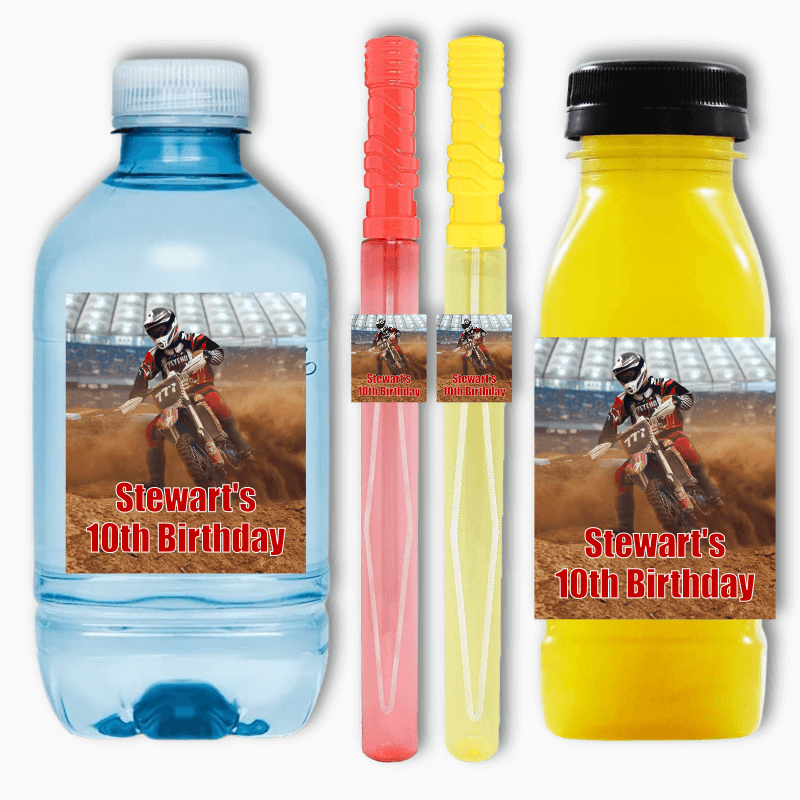 Personalised Motocross Party Decorations & Supplies - Katie J Design ...