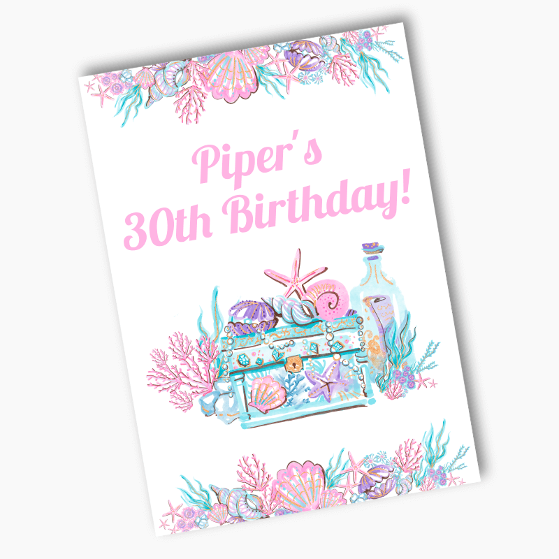 Personalised Ocean Treasure theme Party Decorations - Katie J Design ...