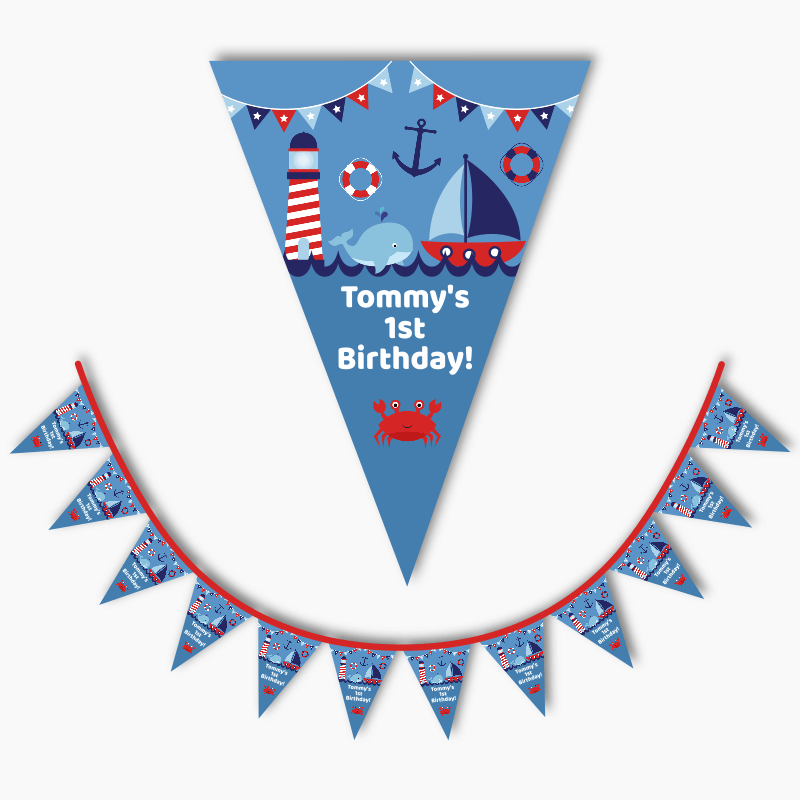 Nautical First Birthday Clip Art