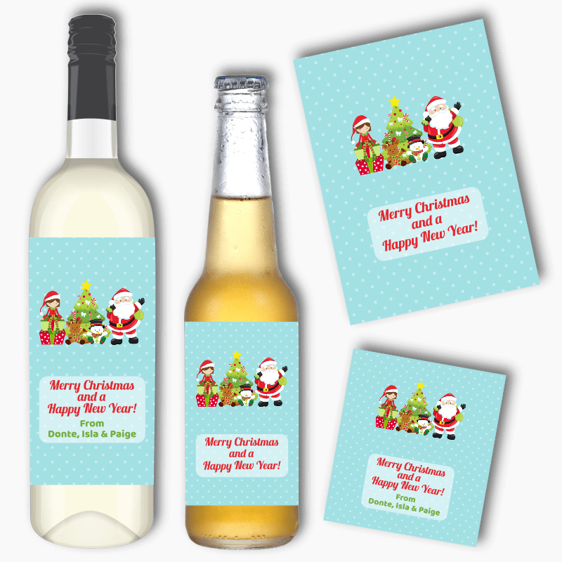 Holiday Beer Label Template Christmas Wine Labels,Champagne