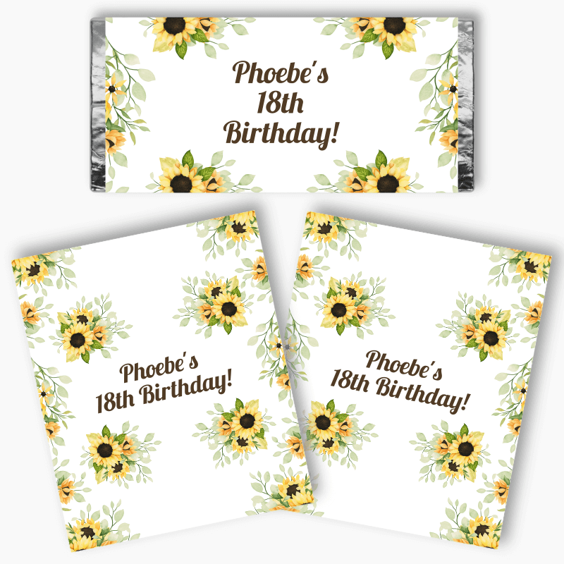Personalised Mini Chocolate Labels | Custom Chocolate Wrappers - Katie ...