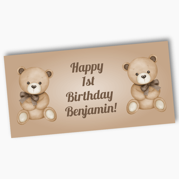 Teddy Bear Party Banners | All Occasions| Custom Printed - Katie J ...