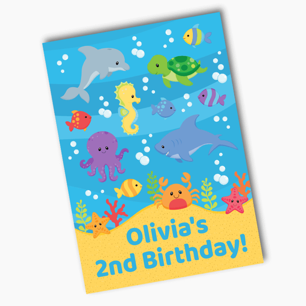 Cute "Under the Sea" Party Signs | Printed & Posted - Katie J Design ...